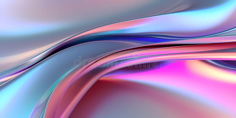 Liquid Metal Texture Abstract Background with Soft Neon Colors Stock ...