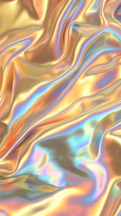 Liquid Metal Texture Abstract Background with Soft Neon Colors Stock ...