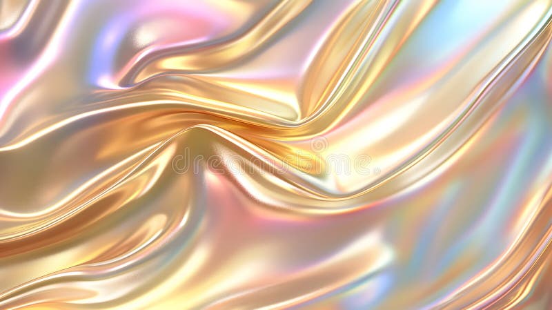 Liquid Metal Texture Abstract Background with Soft Neon Colors Stock ...