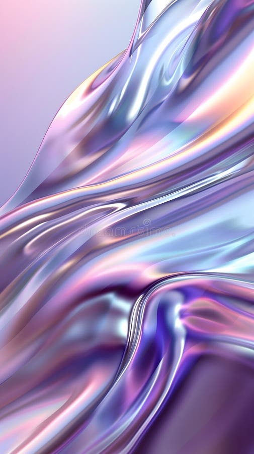 Liquid Metal Texture Abstract Background with Soft Neon Colors Stock ...