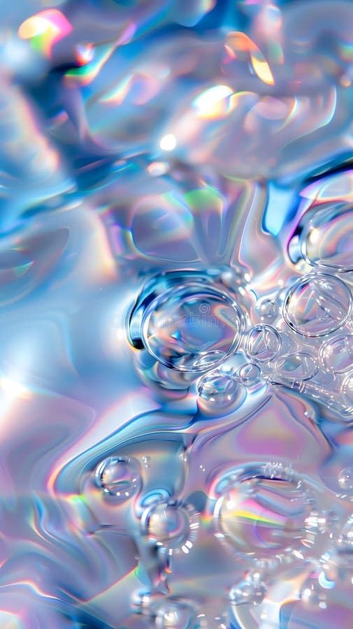 Liquid Metal Texture Abstract Background with Soft Neon Colors Stock ...