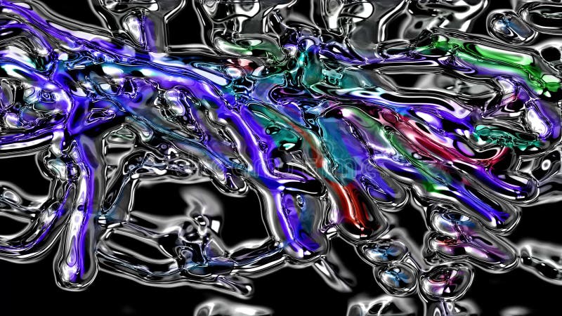 Liquid Metal Texture Backdrop Loop. Stock Video - Video of eternal ...