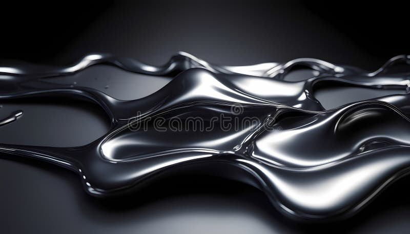 Liquid Metal Texture Creates an Intriguing Visual of Flowing and Smooth ...