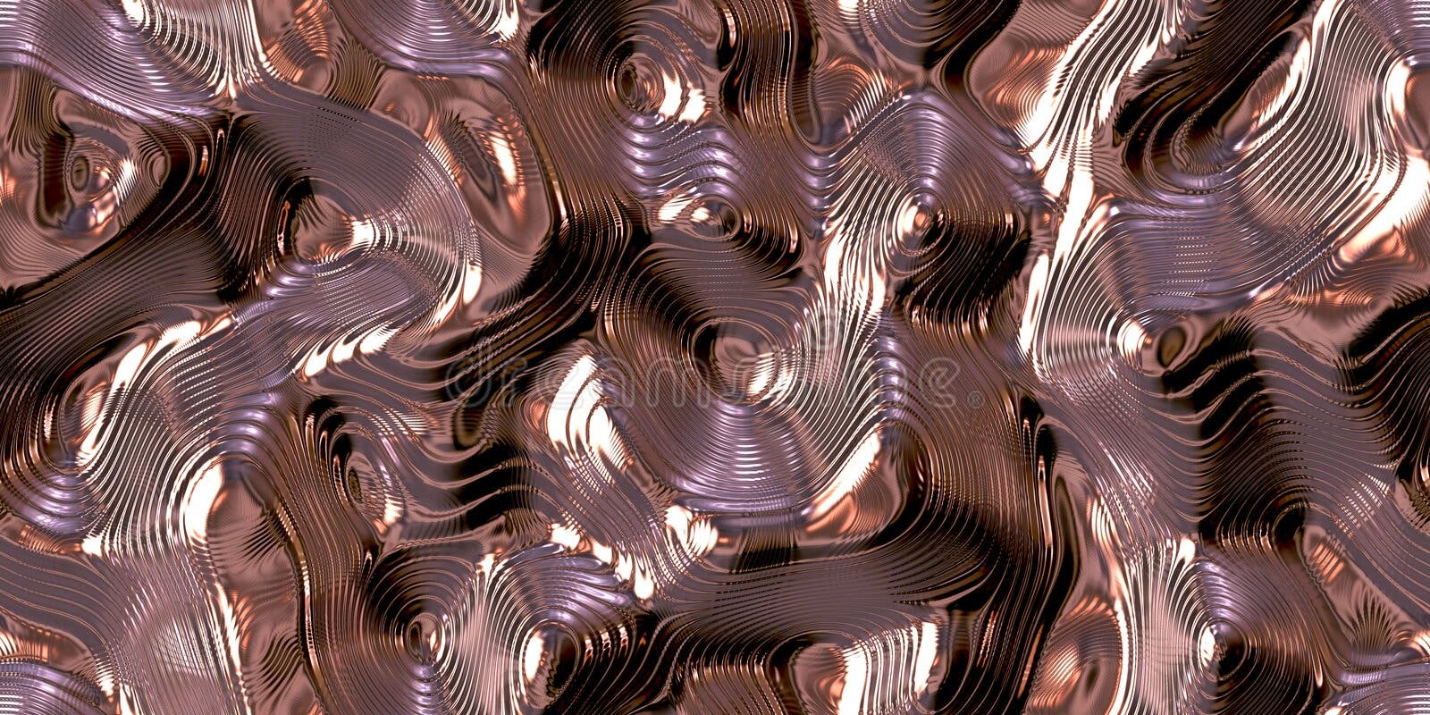 Fluid Metallic Drops Y2k Orange Background. Dynamic Iridescent ...