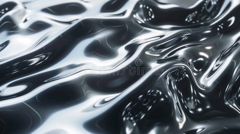 Liquid Metal Waves stock photo. Image of silver, smooth - 312347522