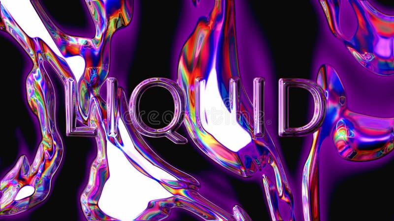 Liquid Metall. Abstract Moving Fluid. Visual Illusions, Moving Waves ...