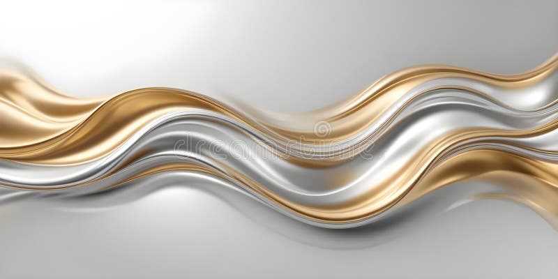 Liquid Metallic Waves in Silver and Gold with Smooth Motion Effect ...