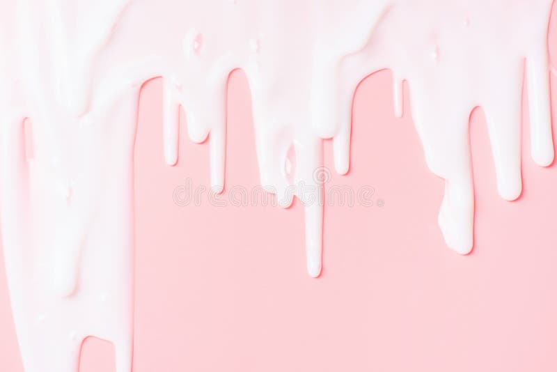 Liquid Moisturizing Shampoo Dripping Down on Pink Background Close-up ...