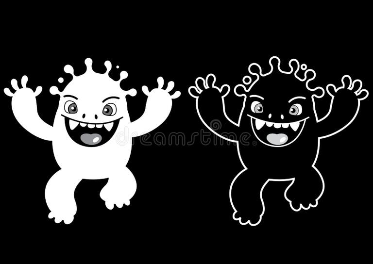 Liquid Monster Character stock vector. Illustration of adorable - 24909179