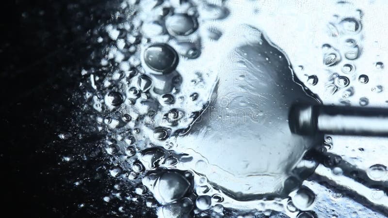 Liquid Moving Under a Microscope Stock Footage - Video of microscope ...