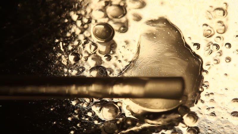 Liquid Moving Under a Microscope Stock Footage - Video of microscope ...