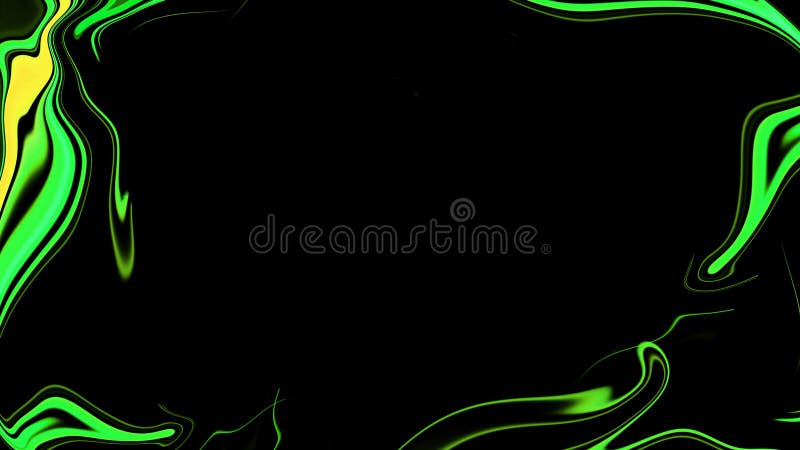 Liquid Neon Wave Border. Creative Abstract Frame Stock Illustration ...