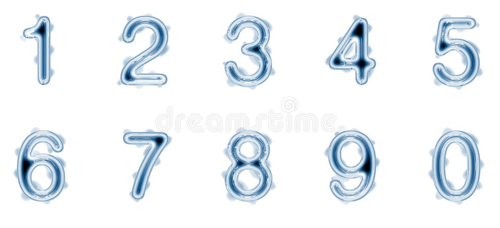 Liquid numbers stock image. Image of seven, liquid, water - 27830877