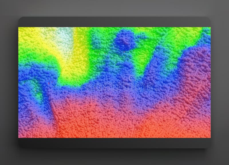 Liquid Paint Abstraction. Art Design. Texture with Dynamic Particles ...