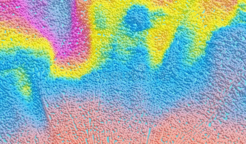 Liquid Paint Abstraction. Art Design. Texture with Dynamic Particles ...