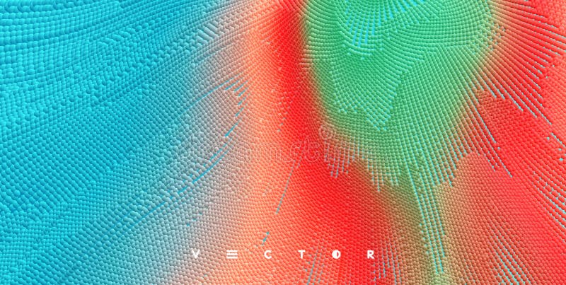 Liquid Paint Abstraction. Art Design. Texture with Dynamic Particles ...