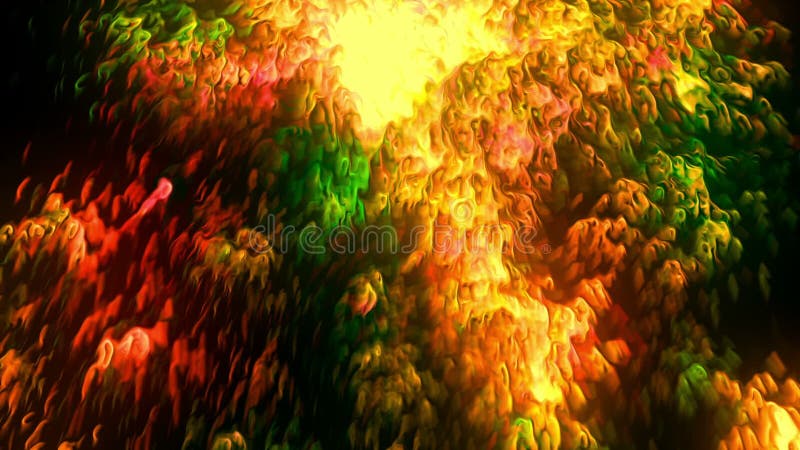 Liquid Paint Flow Background Yellow Stock Video - Video of dark, loop ...