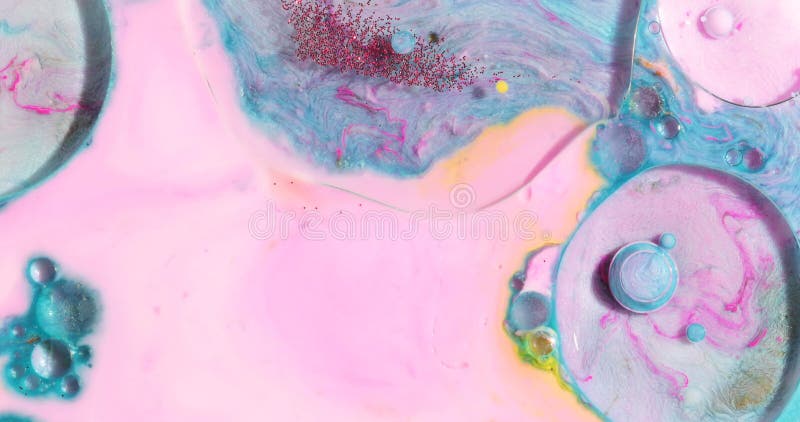 Liquid Paint Mixing Artwork with Splash and Swirl Stock Video - Video ...