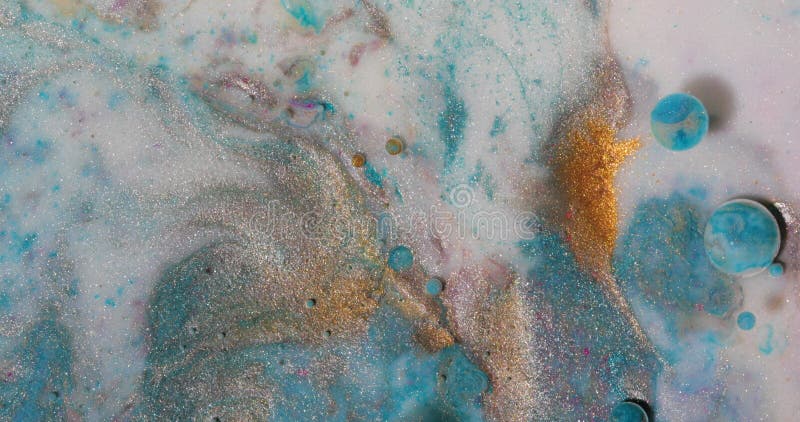 Liquid Paint Mixing Artwork with Splash and Swirl Stock Footage - Video ...