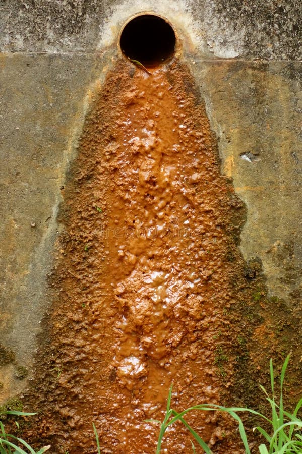 Rusted Mineral Solution Dripping Stock Photo - Image of liquid, stratum ...