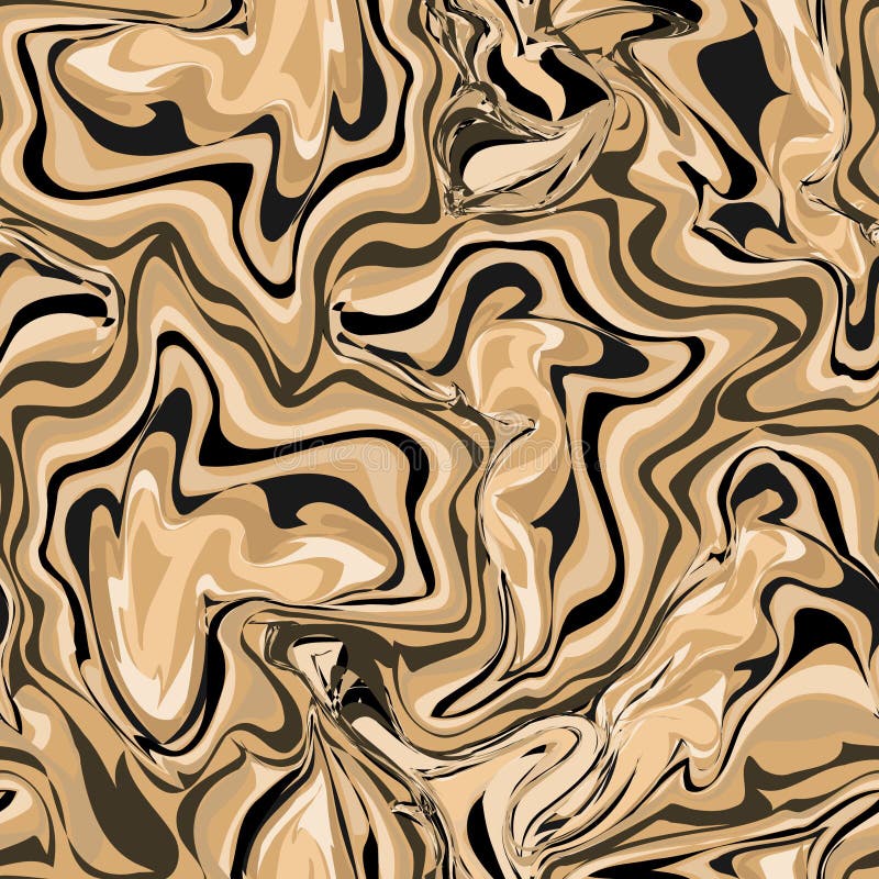 Liquid Pattern Inspired in Coffee Waves and Marble Textures Stock ...