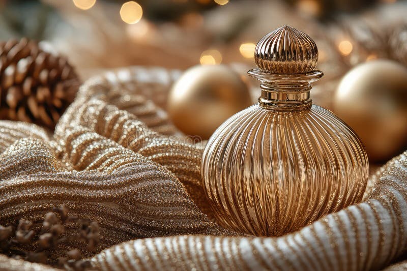 Liquid Perfume in Gilded Bottle Elevates with Hints of Gold for Refined ...