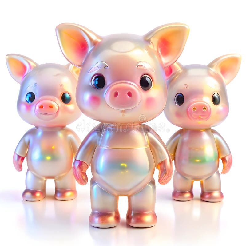 Liquid Piggie Chibi stock illustration. Illustration of creativity ...