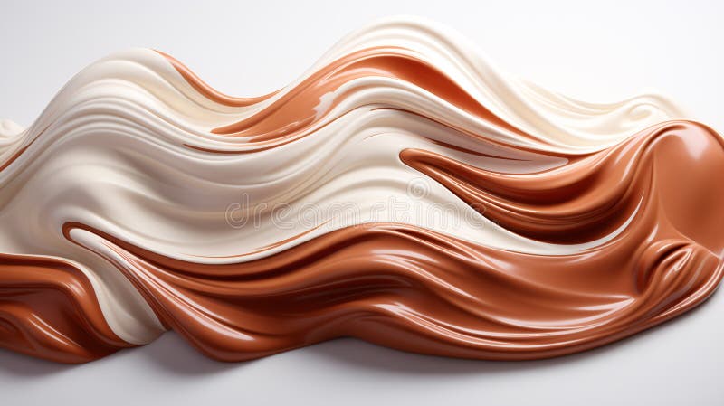 Liquid Plastic Fluid on a White Background. Modern Design Stock ...