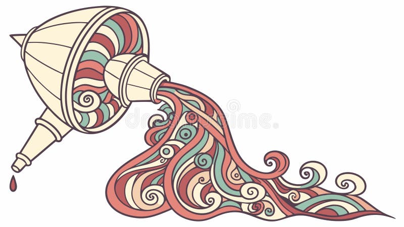 Liquid Pouring from Funnel Creating Abstract Splash, Science and Flow ...