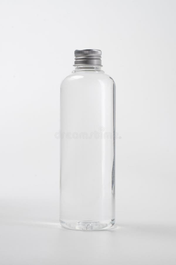 Liquid Product on Blank Plastic Container Bottle Stock Image - Image of ...