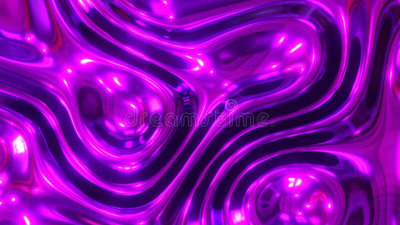 Liquid Purple Chrome Waves Background, Shiny and Lustrous Metal Pattern Texture, Silky 3D ...