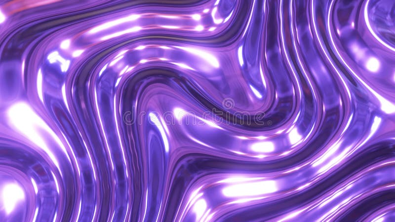 Liquid Purple Chrome Waves Background, Shiny and Lustrous Metal Pattern ...
