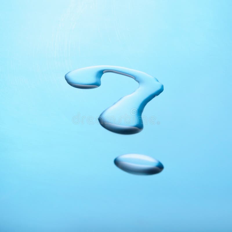 Liquid question mark stock illustration. Illustration of creativity ...