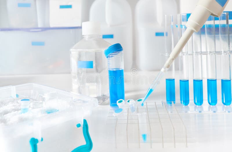 PCR sample loading stock image. Image of buffer, test - 20183515