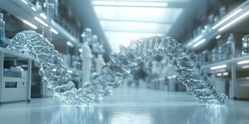 Liquid Sculpture Twists through a Modern Laboratory Setting during a ...