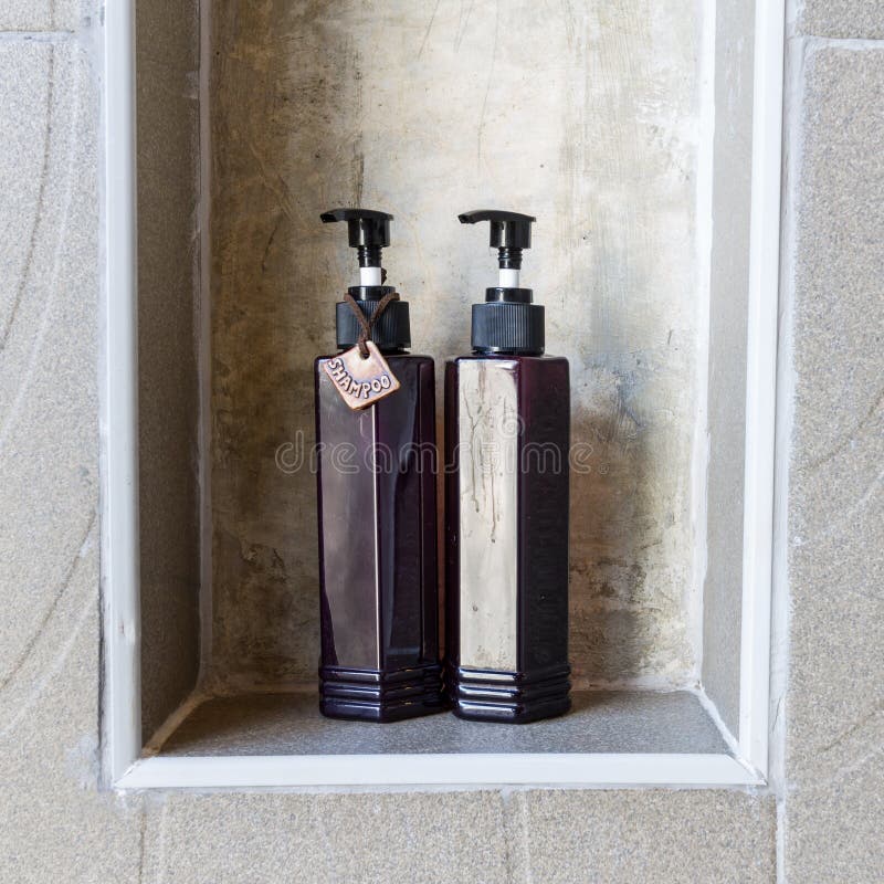 Liquid Shampoo and Soap in Bottles Stock Image - Image of healthcare ...