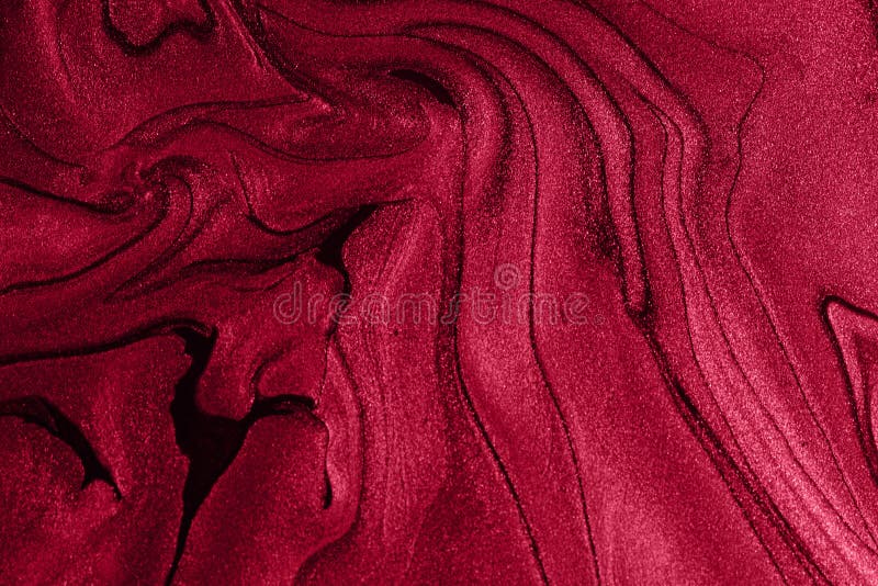 Liquid Shimmer Background,monochrome Red Trendy Color of 2023 Stock ...
