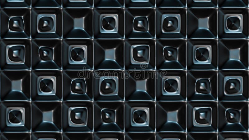 Liquid Shiny Square Metallic Elements, Geometric Texture Stock Footage ...