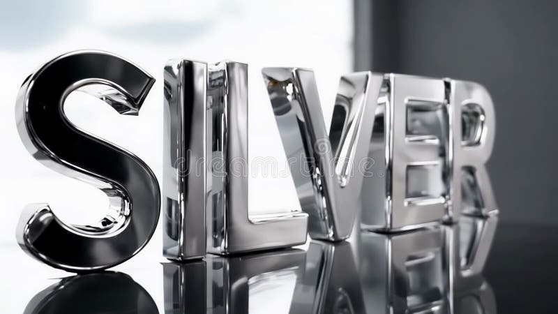 Liquid Silver Forms the Word Silver in a Captivating Display of ...