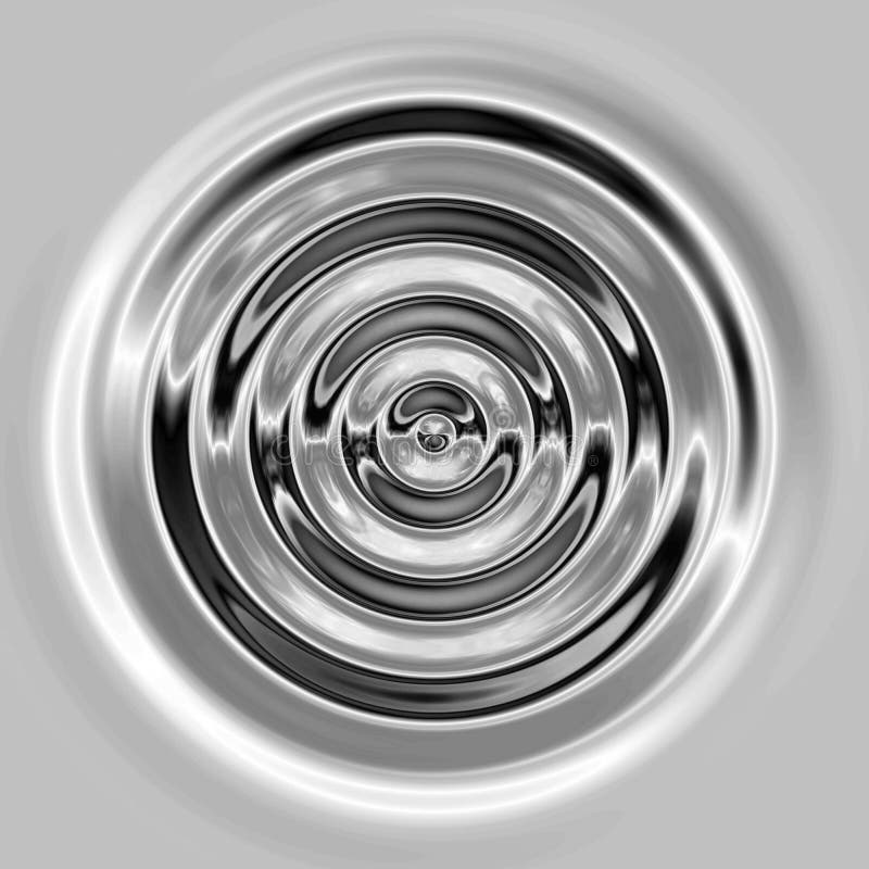 Liquid Silver Ripples or Waves Stock Illustration - Illustration of ...