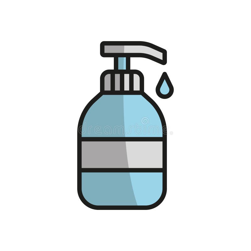 Liquid Soap Bathroom Icon Vector Basic Design Simple and Modern Stock Vector - Illustration of ...
