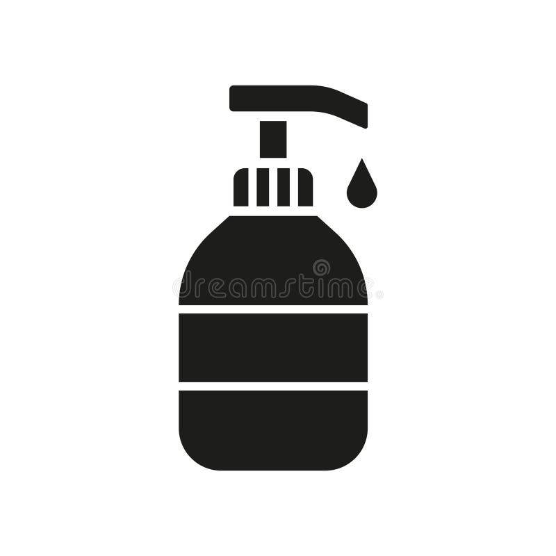 Liquid Soap Bathroom Icon Vector Basic Design Simple and Modern Stock Vector - Illustration of ...