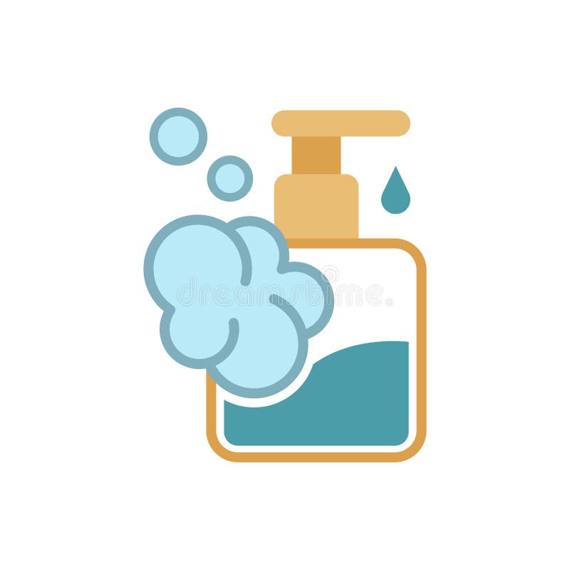 Liquid Soap Bathroom Icon Vector Basic Design Simple and Modern Stock Vector - Illustration of ...