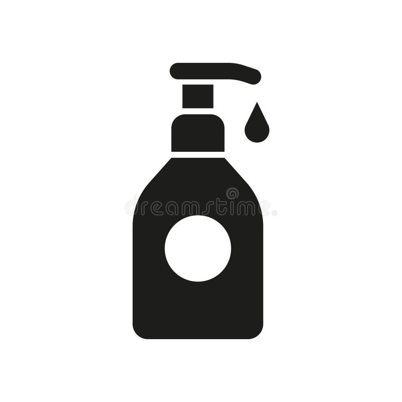 Liquid Soap Bathroom Icon Vector Basic Design Simple and Modern Stock Vector - Illustration of ...
