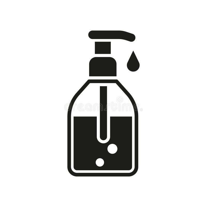 Liquid Soap Bathroom Icon Vector Basic Design Simple and Modern Stock Vector - Illustration of ...