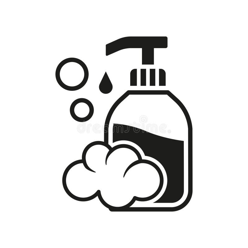 Liquid Soap Bathroom Icon Vector Basic Design Simple and Modern Stock Vector - Illustration of ...