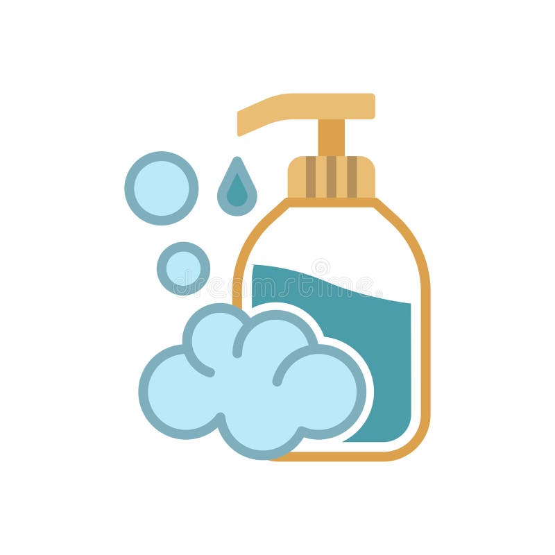 Liquid Soap Bathroom Icon Vector Basic Design Simple and Modern Stock Vector - Illustration of ...