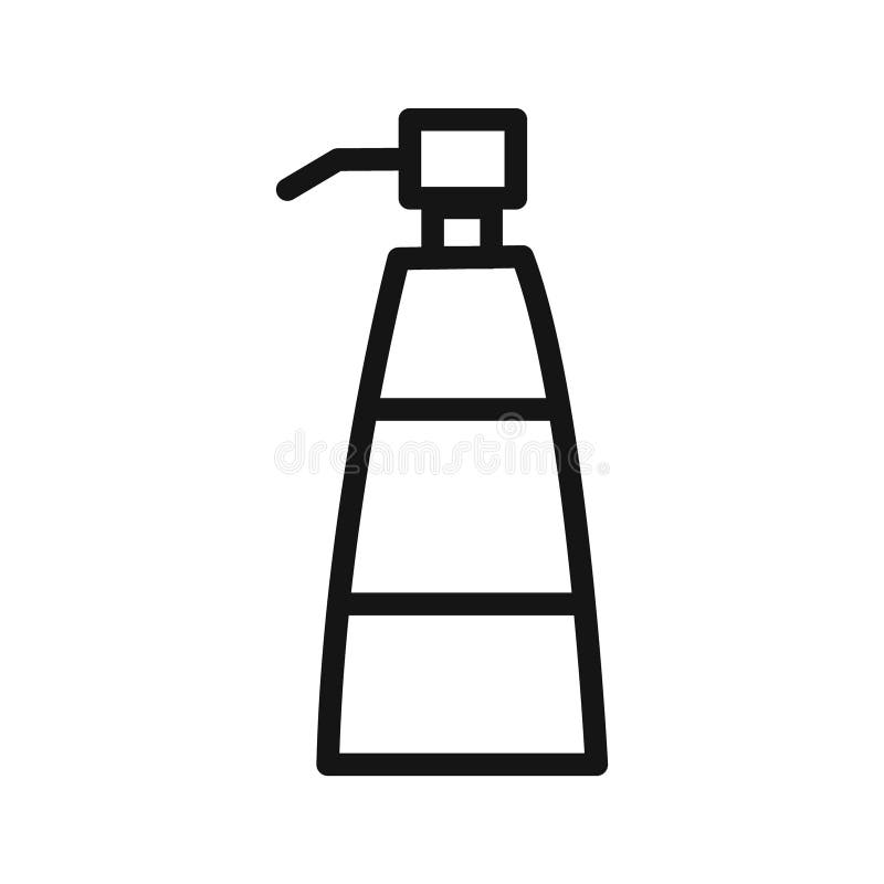 Liquid Soap Container Icon Linear Vector Graphics Sign Stock ...