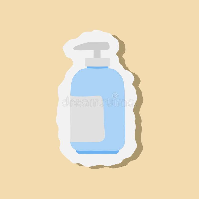 Liquid Soap Dispenser Icon. Flat Illustration of Soap Dispenser Vector Icon Stock Vector ...