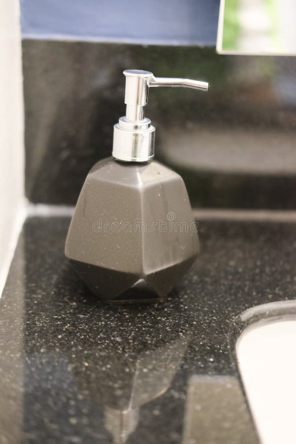 Liquid Soap Gel Bottle with Pump Stock Image - Image of foam, dispenser ...